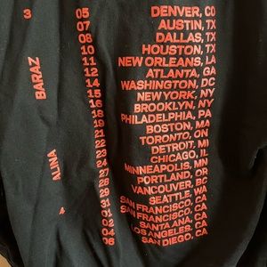Shirts | Alina Baraz Tour Lets Get Lost Hoodie M Black | Poshmark
